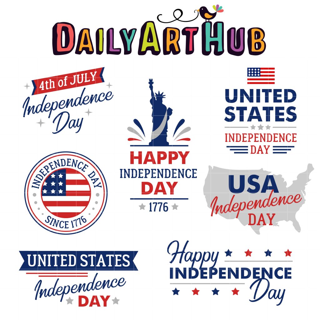 Independence Day Clip Art Set – Daily Art Hub // Graphics, Alphabets & SVG