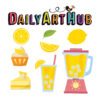Lemon Flavor Clip Art Set – Daily Art Hub // Graphics, Alphabets & SVG