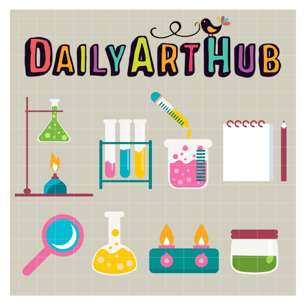 Chemistry Laboratory Instruments Clip Art Set – Daily Art Hub ...