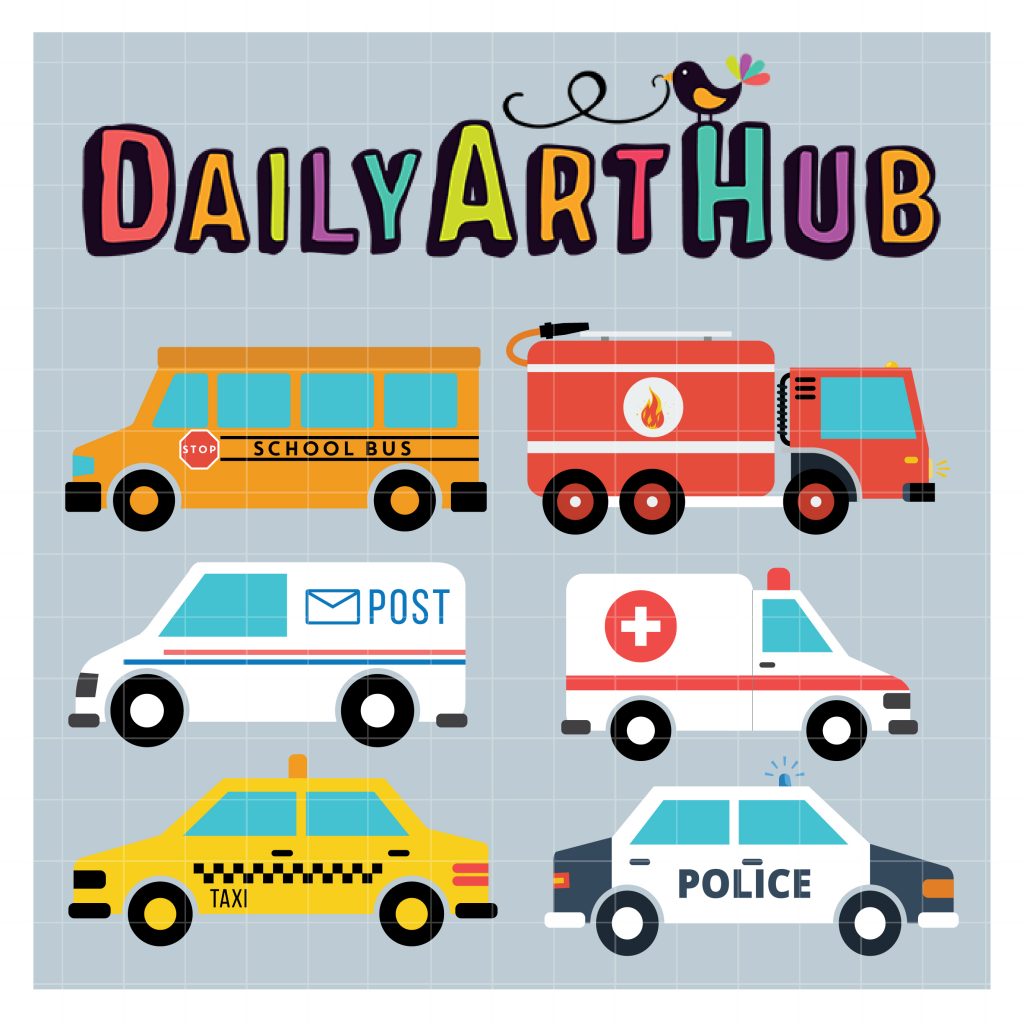 City Transportation Clip Art Set – Daily Art Hub // Graphics, Alphabets ...