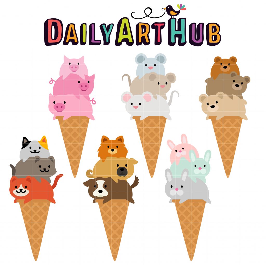 Critter Scoops Clip Art Set – Daily Art Hub // Graphics, Alphabets & SVG