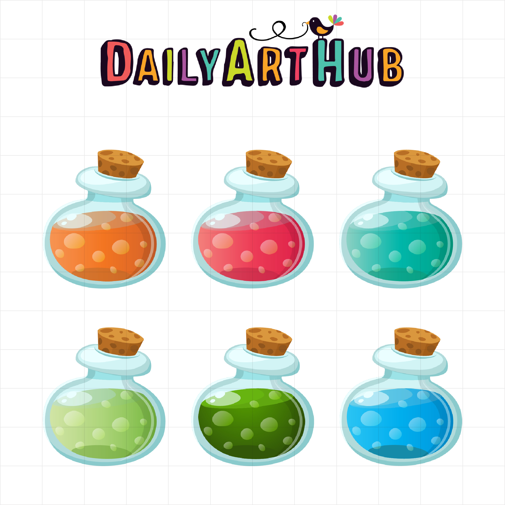 Game Potions Clip Art Set – Daily Art Hub – Free Clip Art Everyday