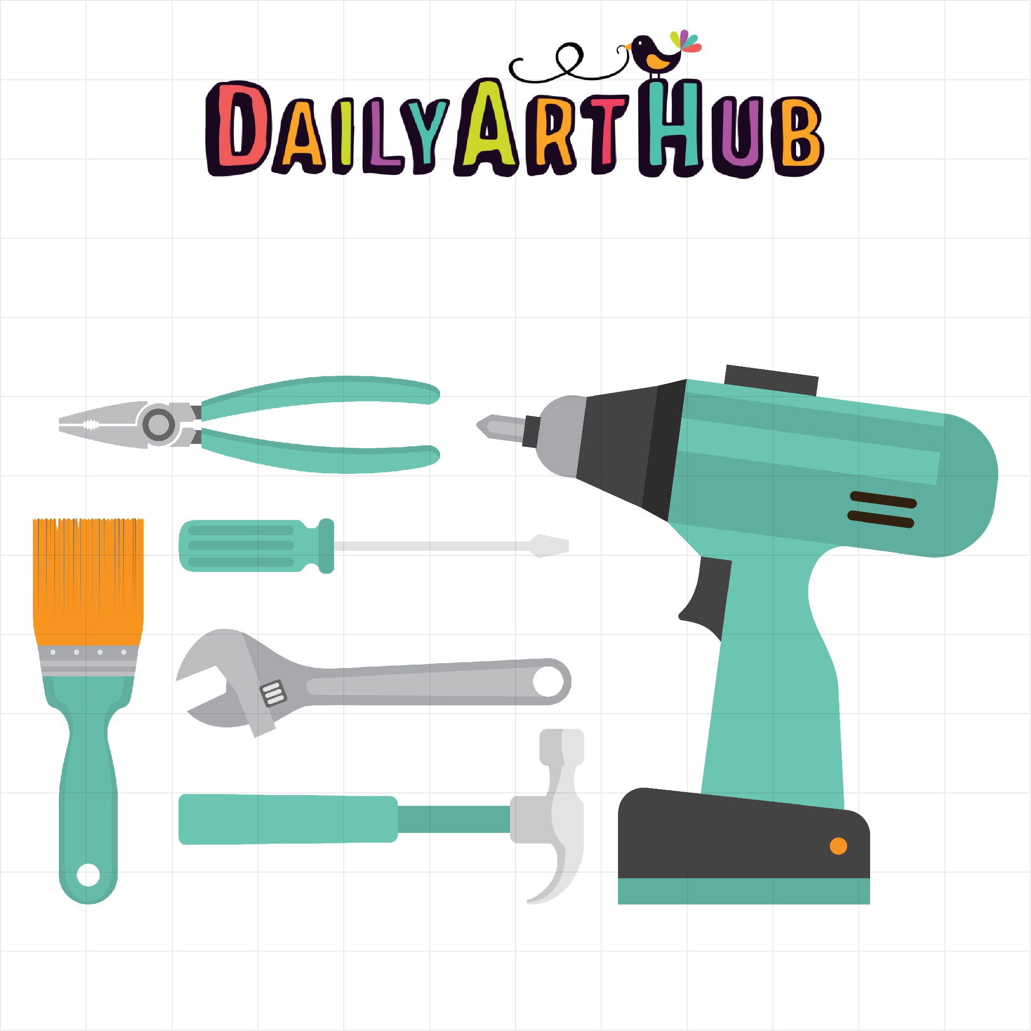 Construction Tools Clip Art Set – Daily Art Hub – Free Clip Art Everyday