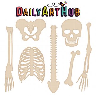 Human Skeleton Clip Art Set – Daily Art Hub – Free Clip Art Everyday