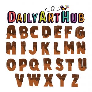 Sweet Chocolate Alphabet Clip Art Set – Daily Art Hub // Graphics ...