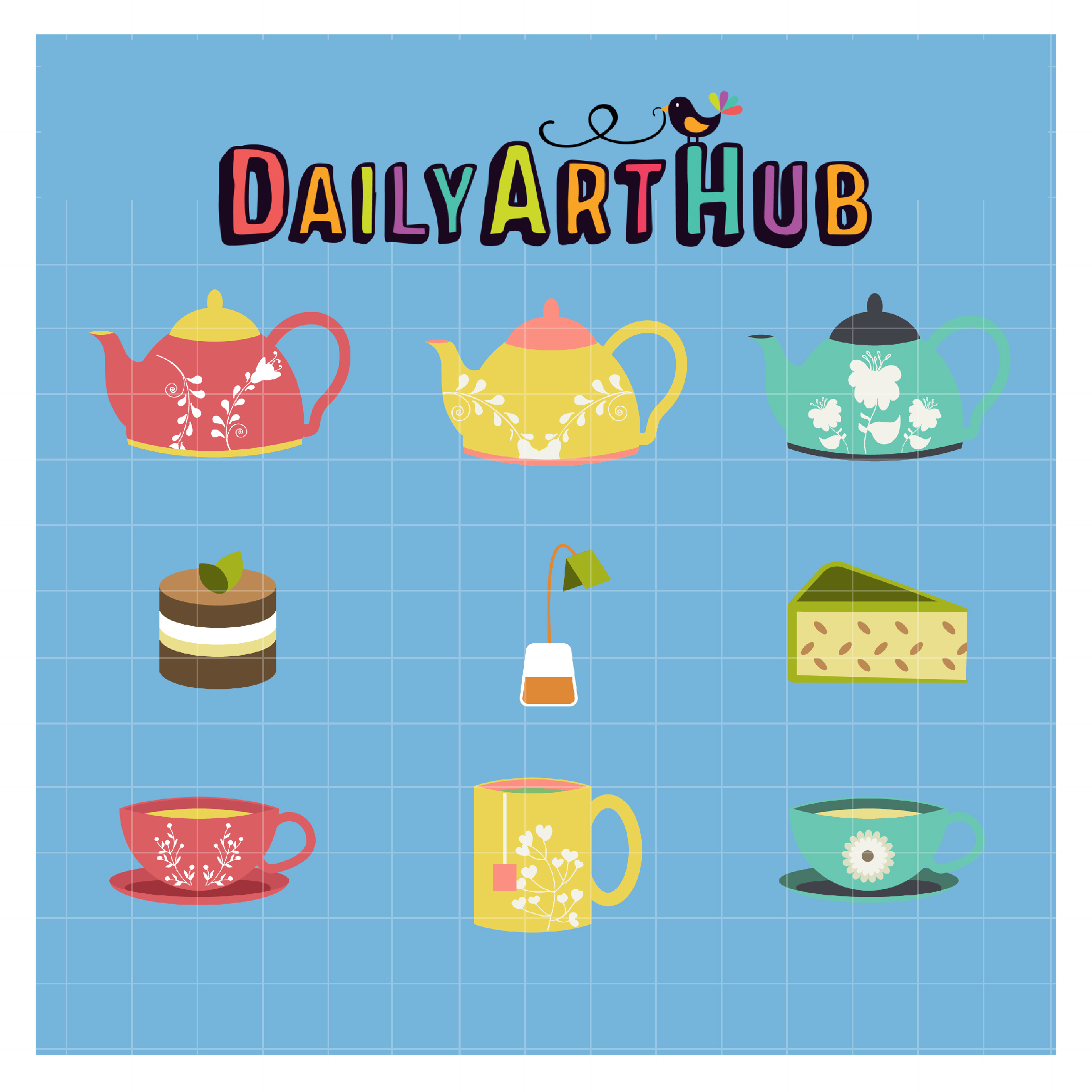 Tea Time Clip Art Set – Daily Art Hub – Free Clip Art Everyday