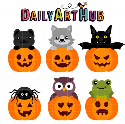 Build your own Jack-o-Lantern Clip Art Set – Daily Art Hub – Free Clip ...