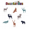 Wild Animals Shadow Clip Art Set – Daily Art Hub – Free Clip Art Everyday