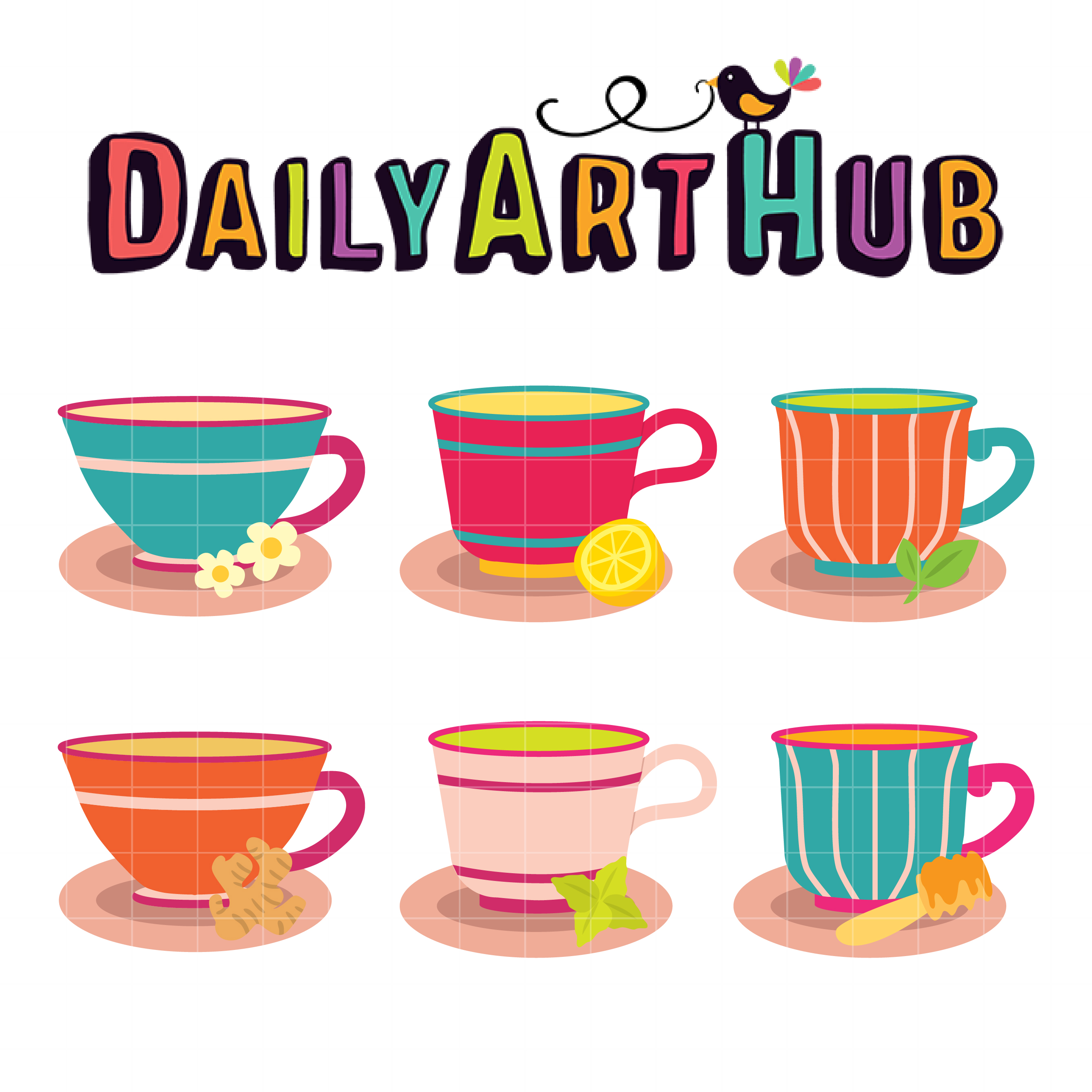 Flavored Teas Clip Art Set – Daily Art Hub – Free Clip Art Everyday