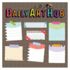 Realistic Blank Sticky Note Clip Art Set – Daily Art Hub // Graphics ...