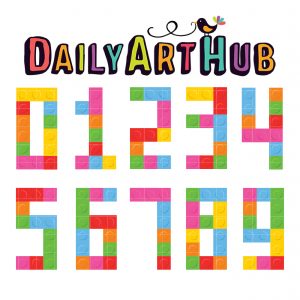 Game Blocks Number Clip Art Set – Daily Art Hub // Graphics, Alphabets ...