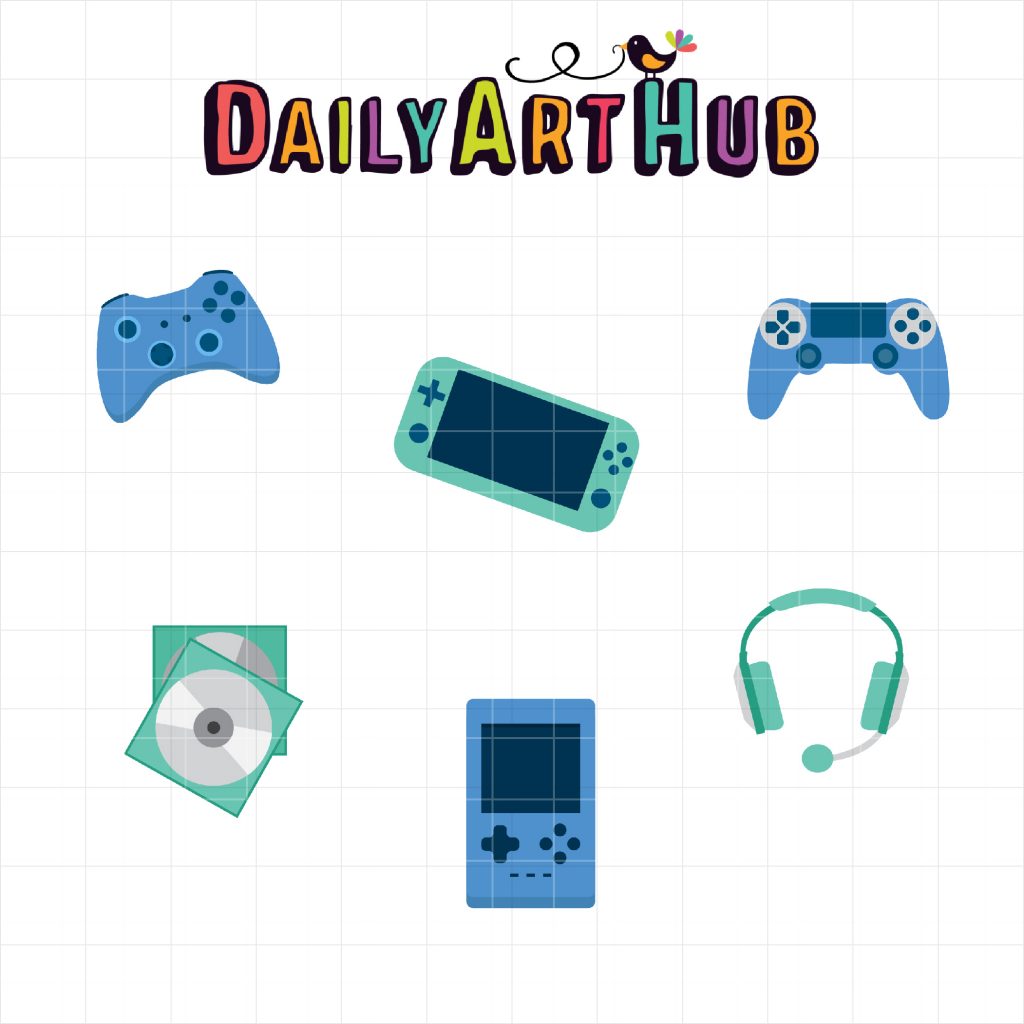 Game Elements Clip Art Set – Daily Art Hub // Graphics, Alphabets & SVG