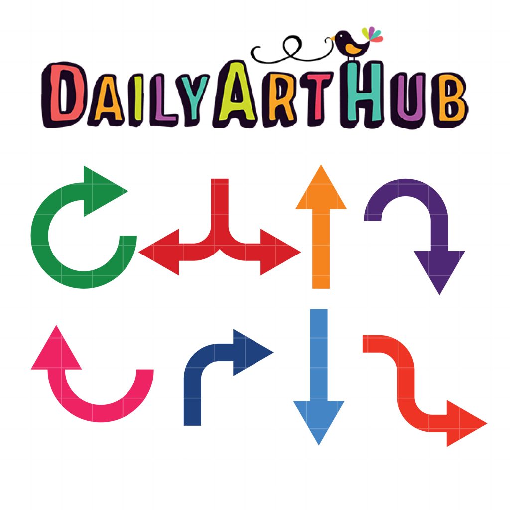 Colorful Arrows Clip Art Set – Daily Art Hub // Graphics, Alphabets & SVG