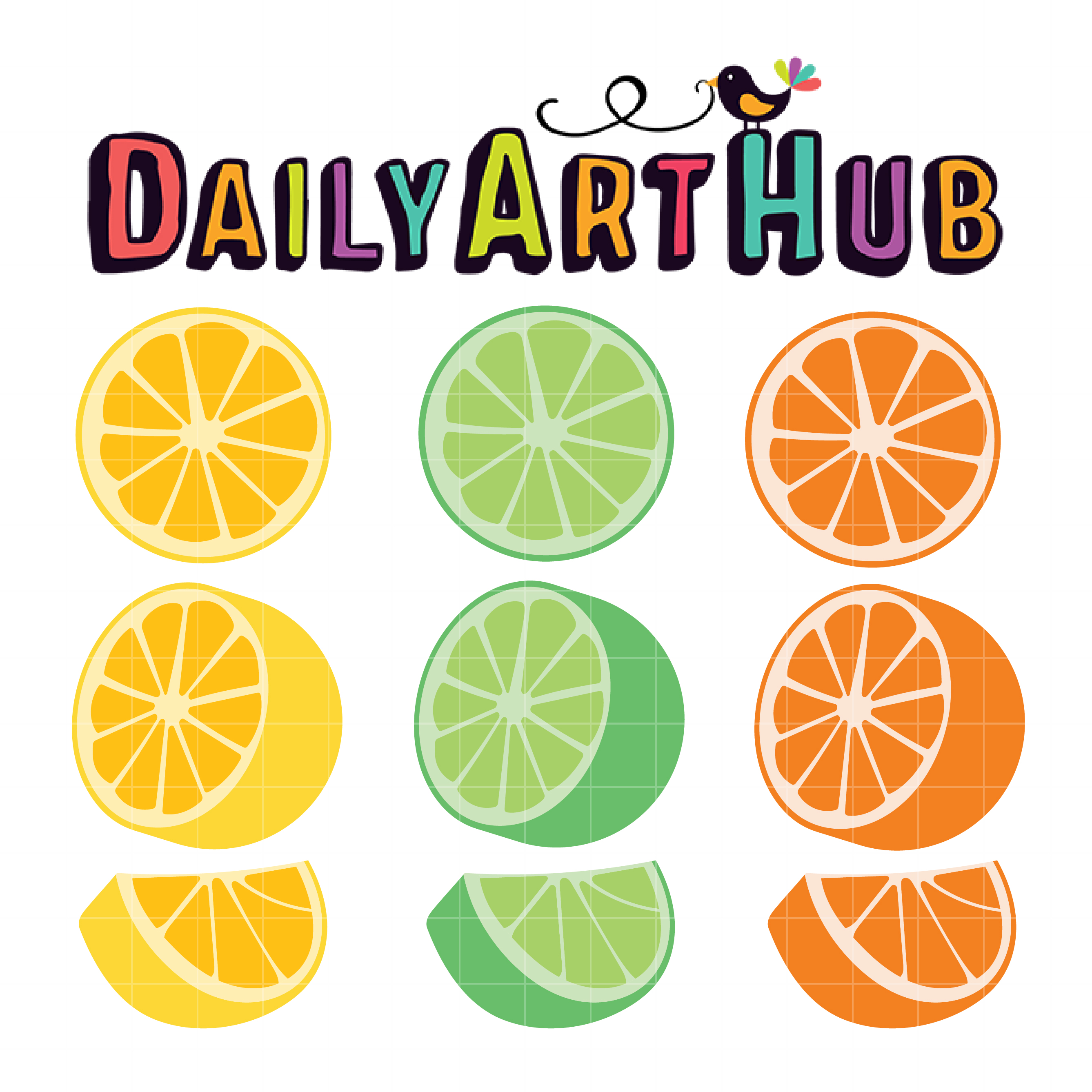 Citrus Fruit Collection Clip Art Set – Daily Art Hub – Free Clip Art ...