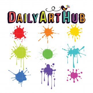 Colorful Splatter Paint Clip Art Set – Daily Art Hub – Free Clip Art ...
