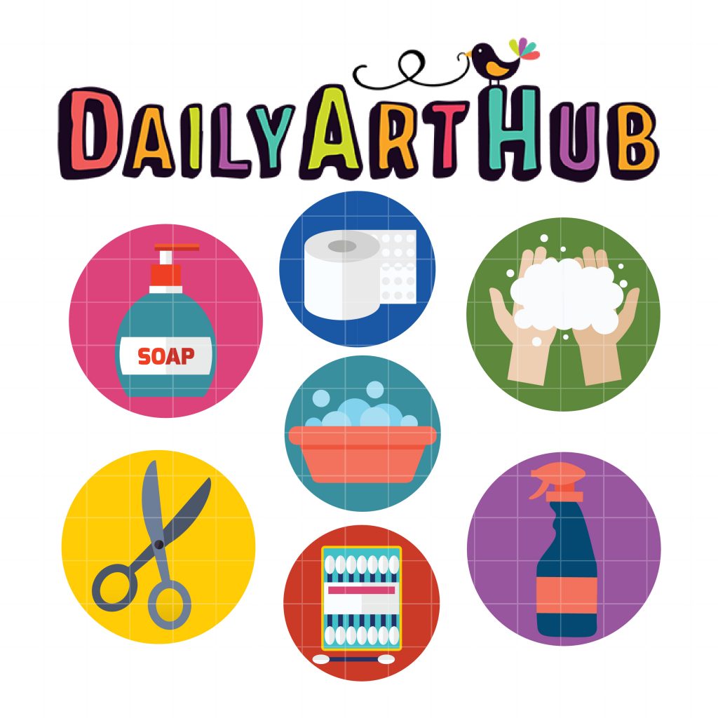 Hygiene Icon Clip Art Set – Daily Art Hub // Graphics, Alphabets & SVG