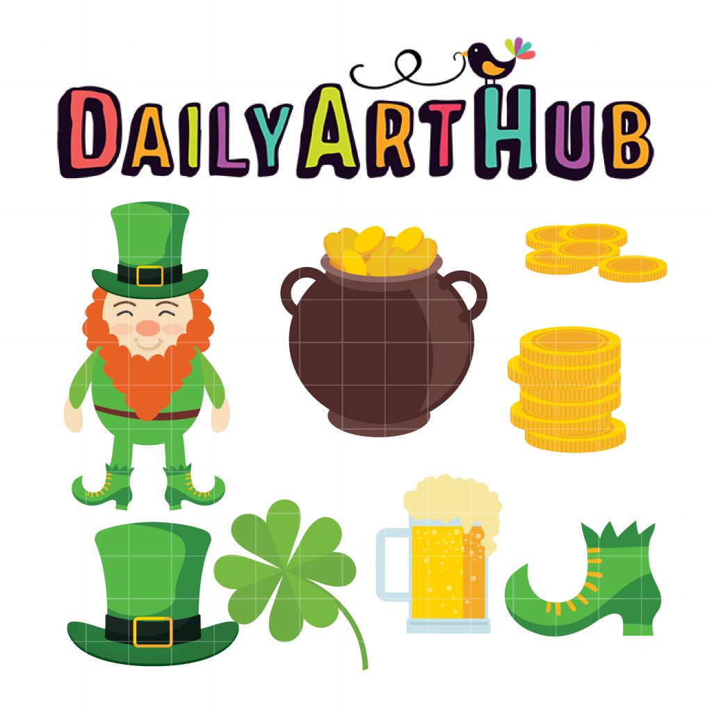Saint Patrick Set Clip Art Set – Daily Art Hub // Graphics, Alphabets & SVG