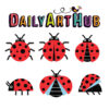 Spring Ladybug Clip Art Set – Daily Art Hub // Graphics, Alphabets & SVG