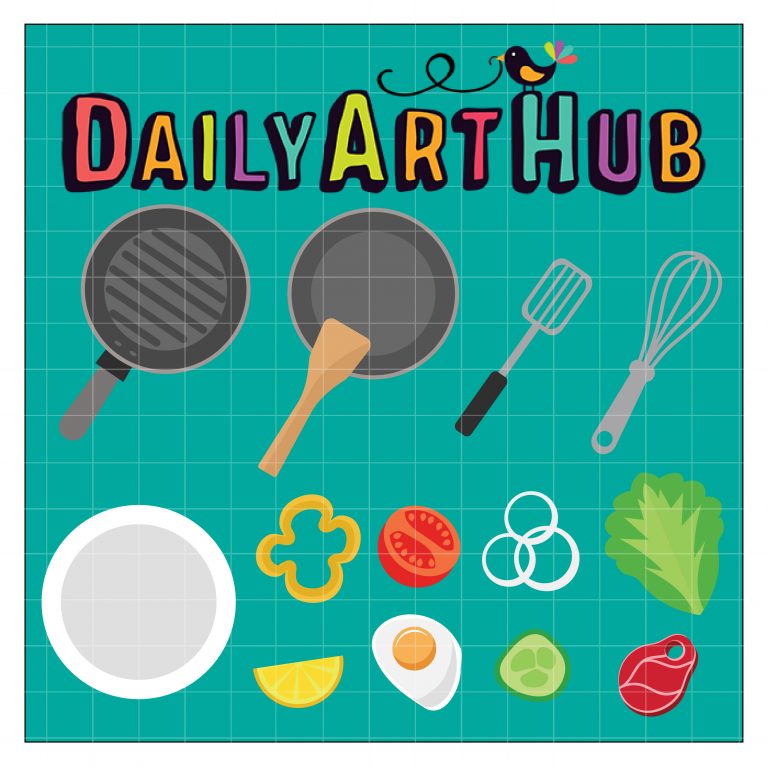 Cook Time Ingredients Clip Art Set – Daily Art Hub // Graphics ...