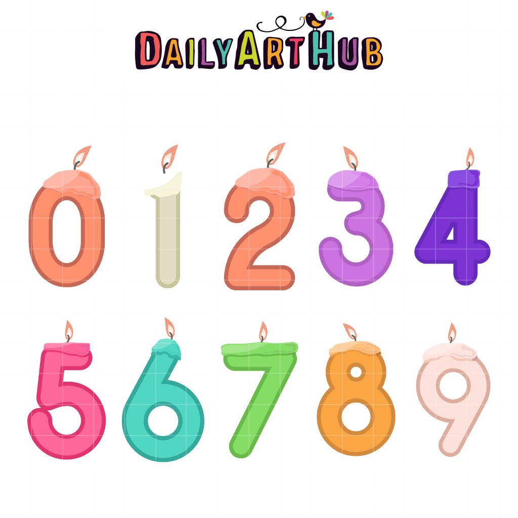 Simple Birthday Candles Clip Art Set – Daily Art Hub // Graphics ...