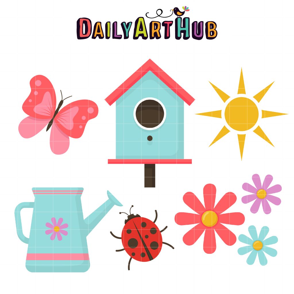 Lovely Spring Clip Art Set – Daily Art Hub // Graphics, Alphabets & SVG