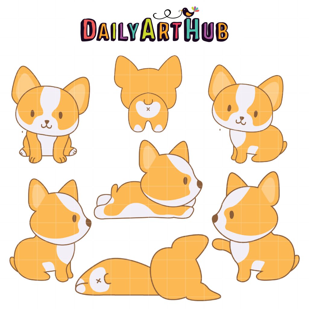 Cute Toy Puppy Clip Art Set – Daily Art Hub // Graphics, Alphabets & SVG