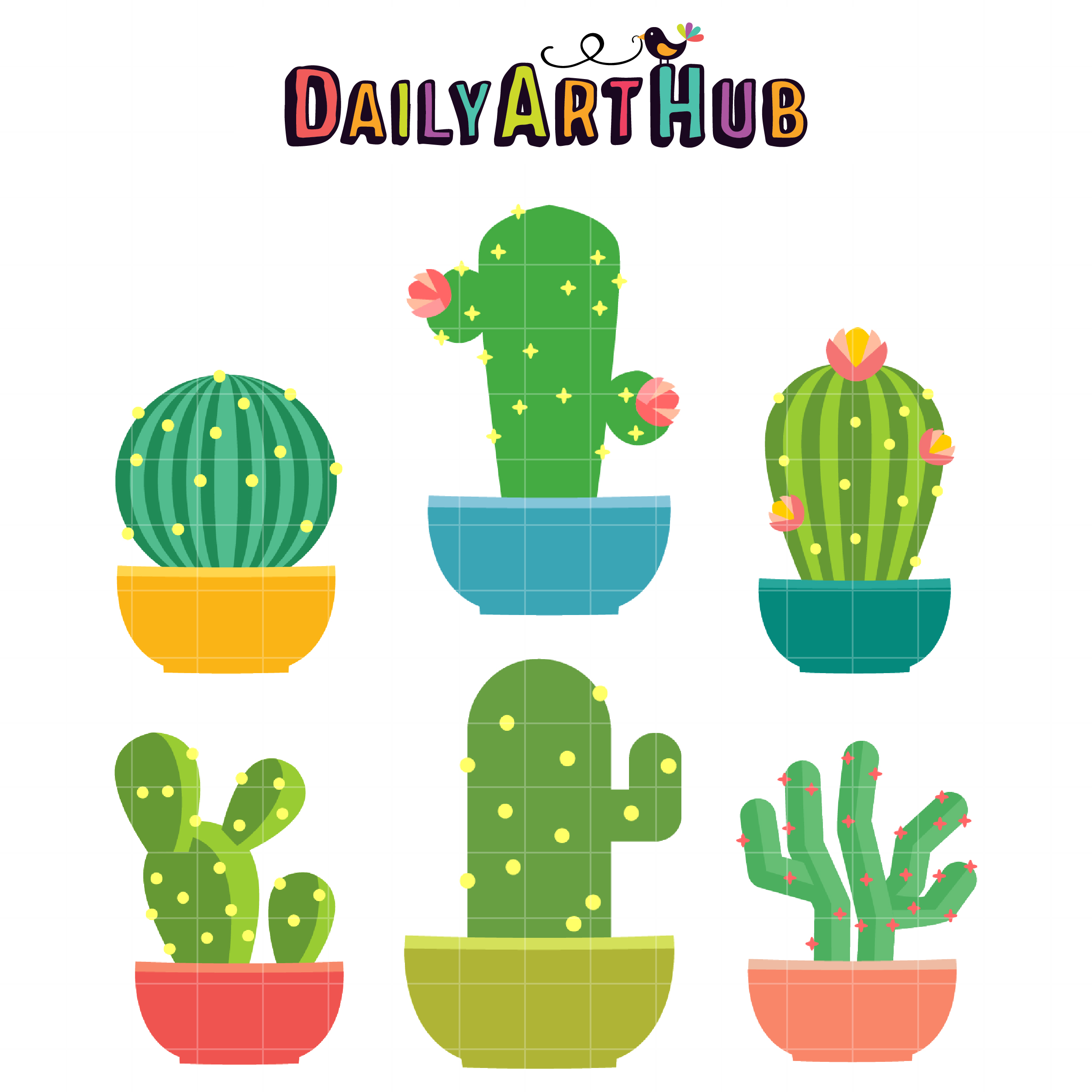 Cactus Clip Art Set – Daily Art Hub – Free Clip Art Everyday