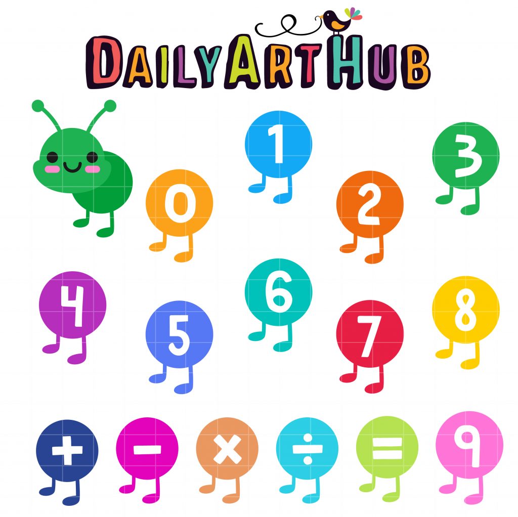 Math Caterpillar Clip Art Set – Daily Art Hub // Graphics, Alphabets & SVG