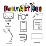 Office Stuff Outline Clip Art Set – Daily Art Hub // Graphics ...