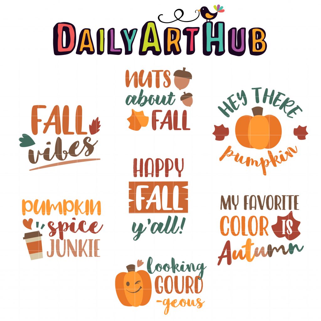 Fall Vibes Clip Art Set – Daily Art Hub // Graphics, Alphabets & SVG