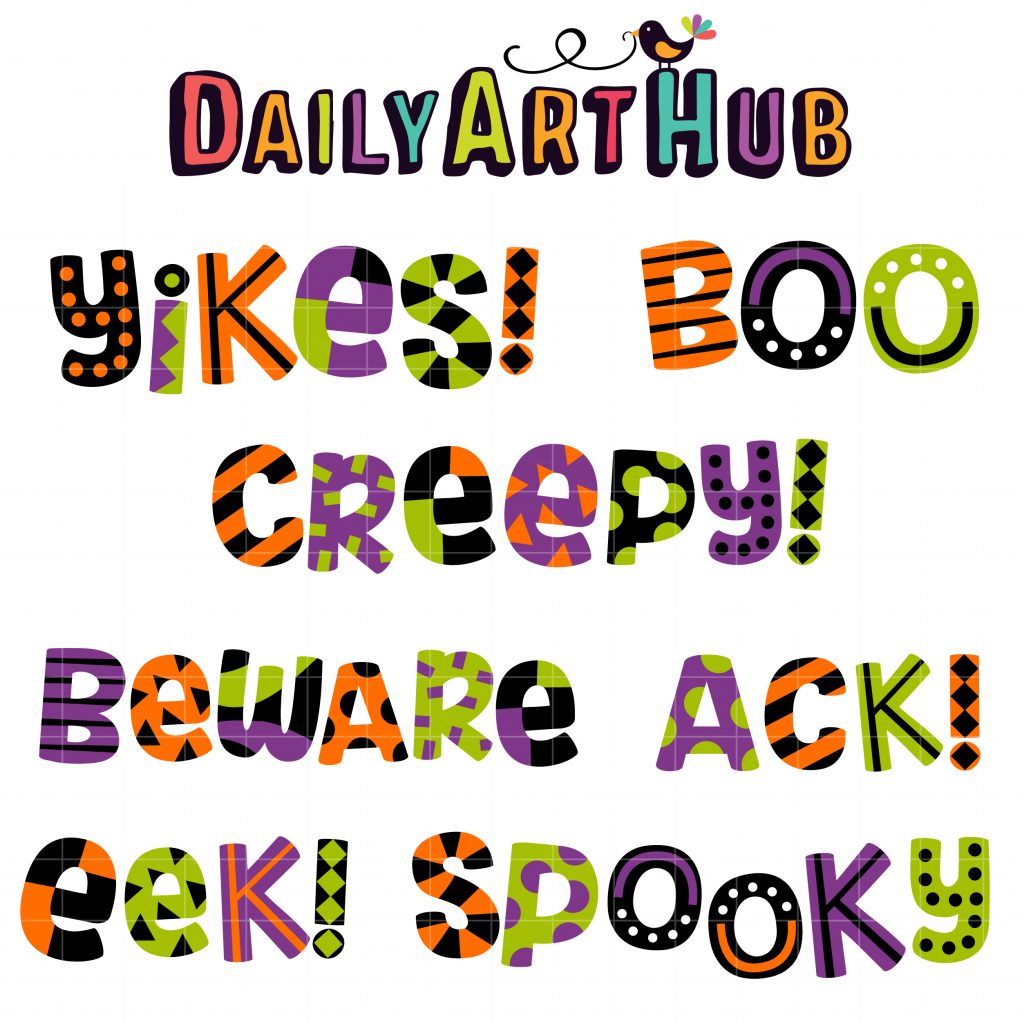 Spookfest Exclamations Props Clip Art Set – Daily Art Hub // Graphics ...