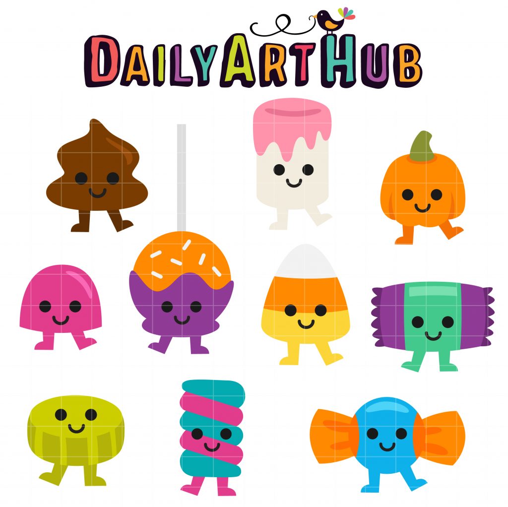 Sweet Candy Crew Clip Art Set – Daily Art Hub // Graphics, Alphabets & SVG