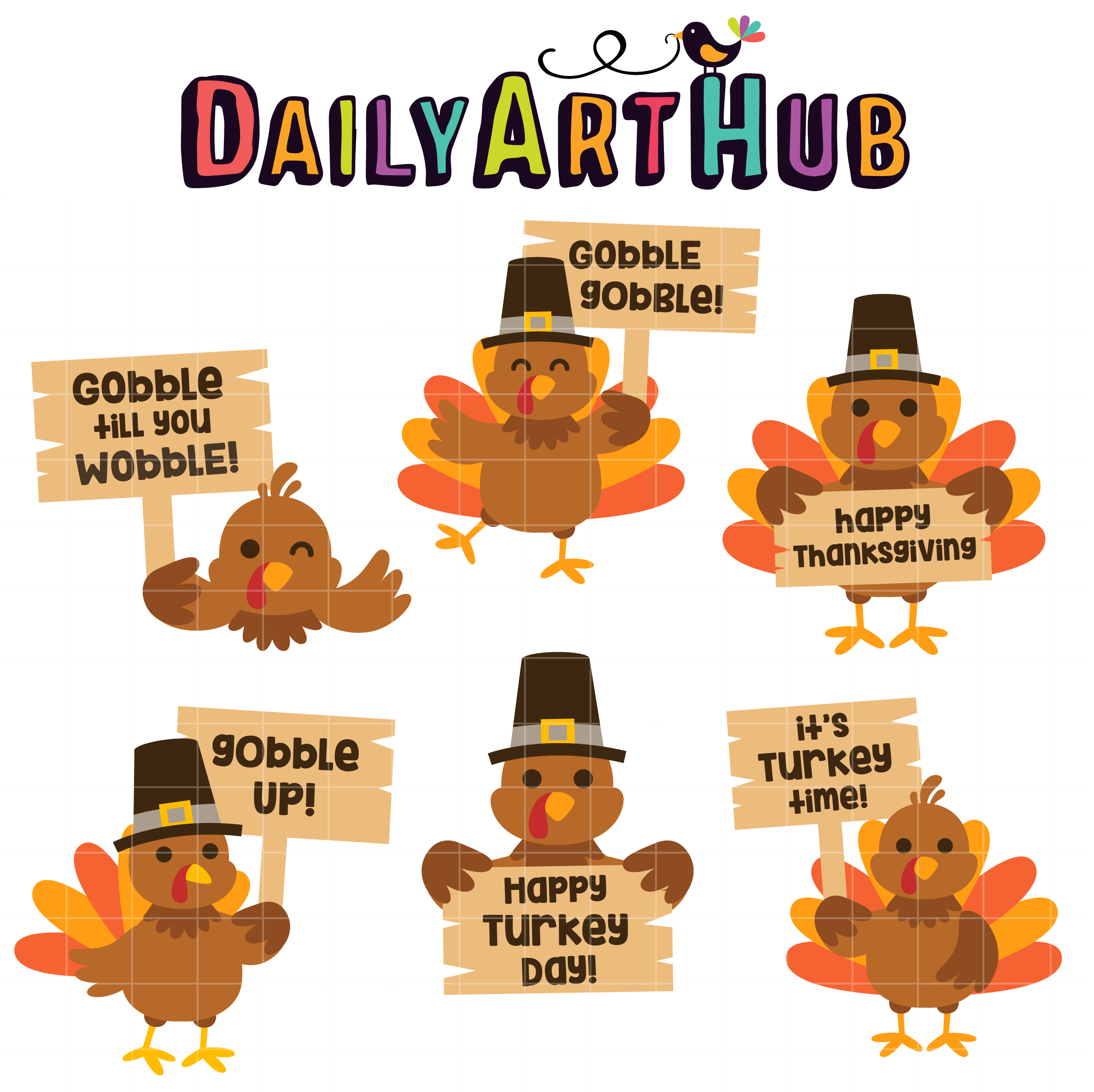 Turkey Talk Clip Art Set – Daily Art Hub – Free Clip Art Everyday