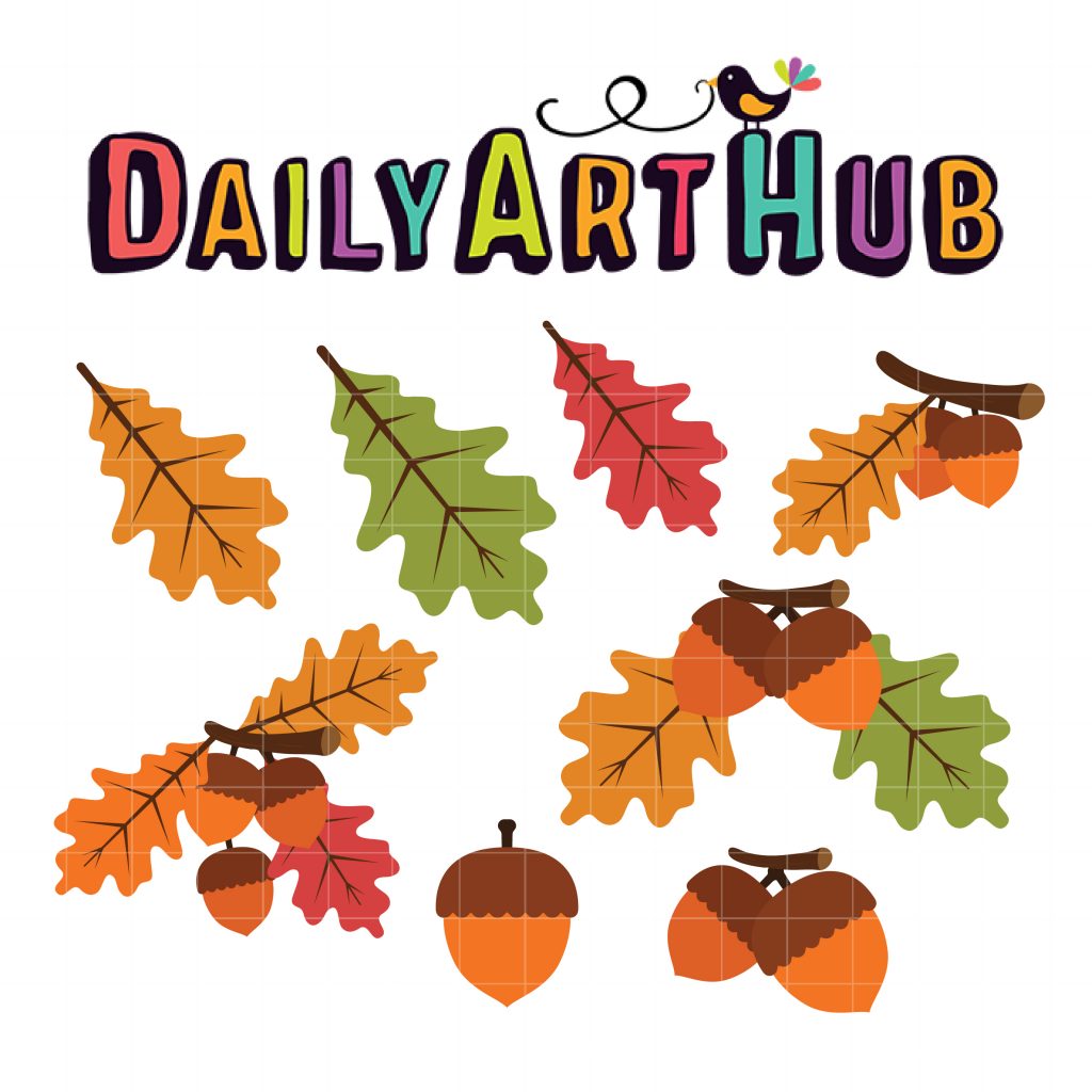 Acorns Clip Art Set – Daily Art Hub // Graphics, Alphabets & SVG