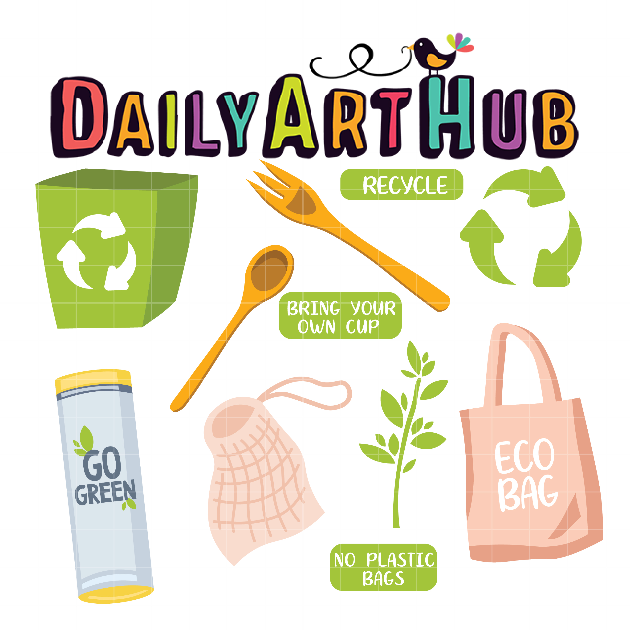 Recycle Elements Clip Art Set – Daily Art Hub – Free Clip Art Everyday