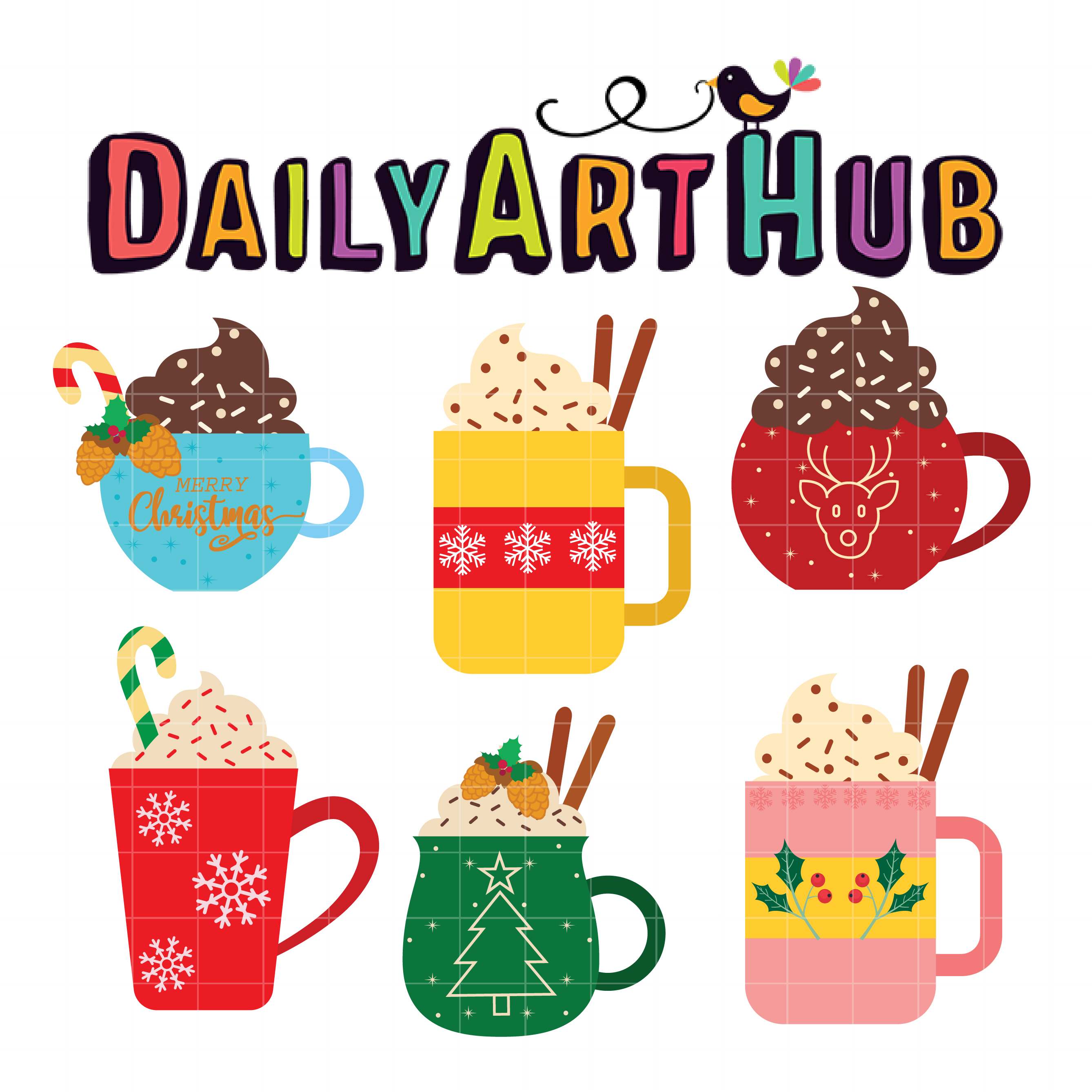 Sweet Christmas Hot Drinks Clip Art Set – Daily Art Hub – Free Clip Art ...