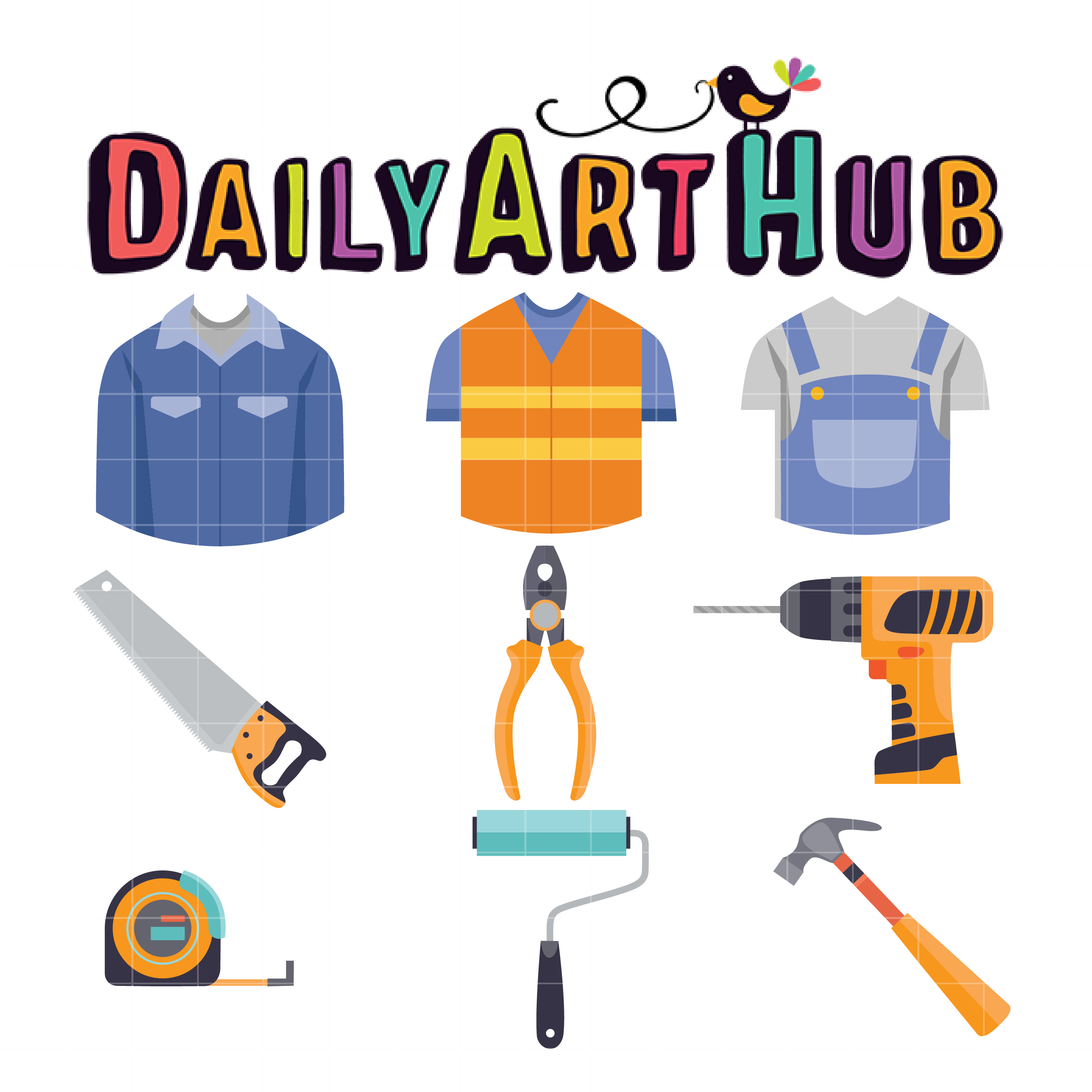 Construction Repair Tools Clip Art Set – Daily Art Hub – Free Clip Art ...