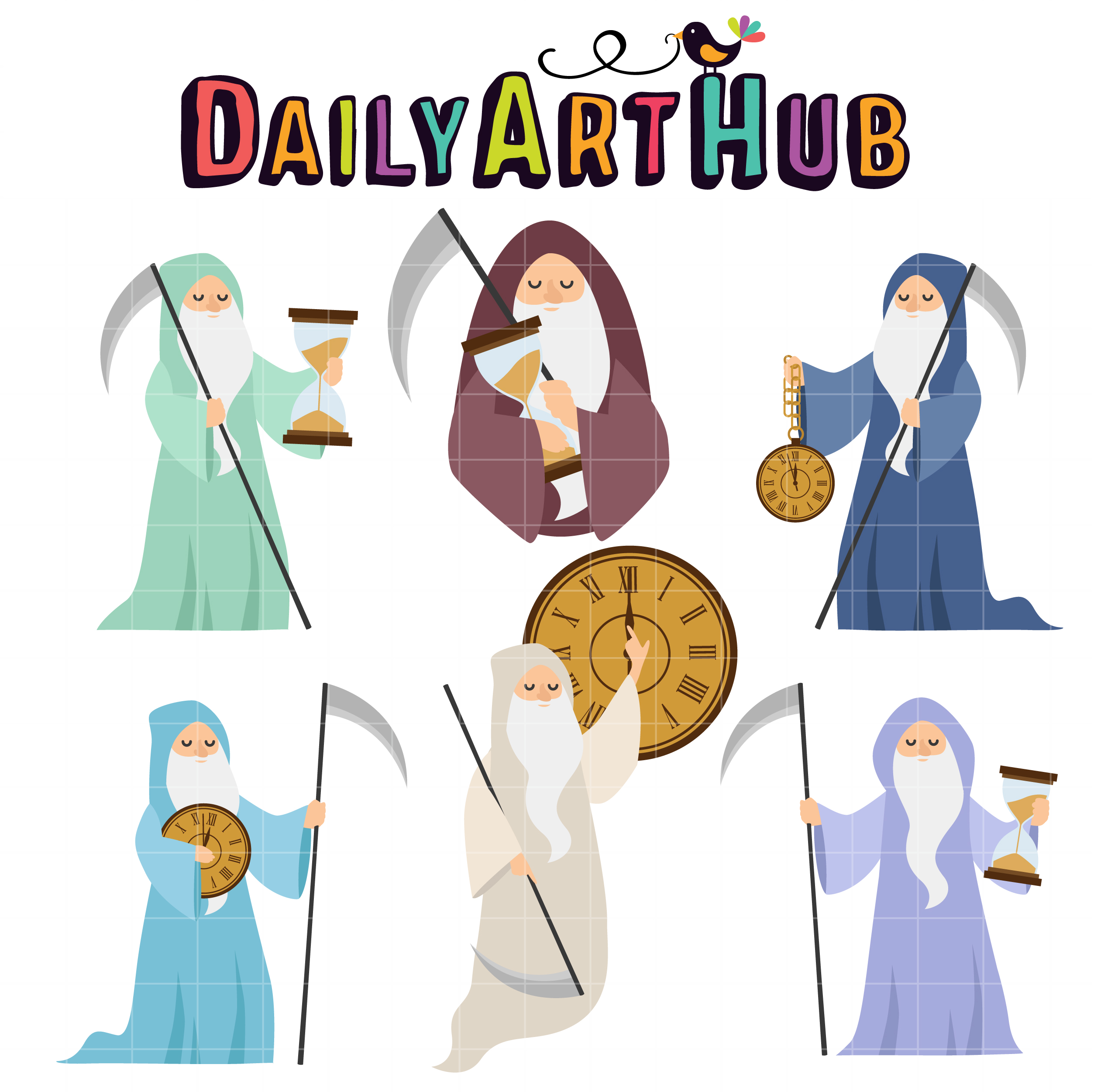 Father Time Clip Art Set – Daily Art Hub – Free Clip Art Everyday