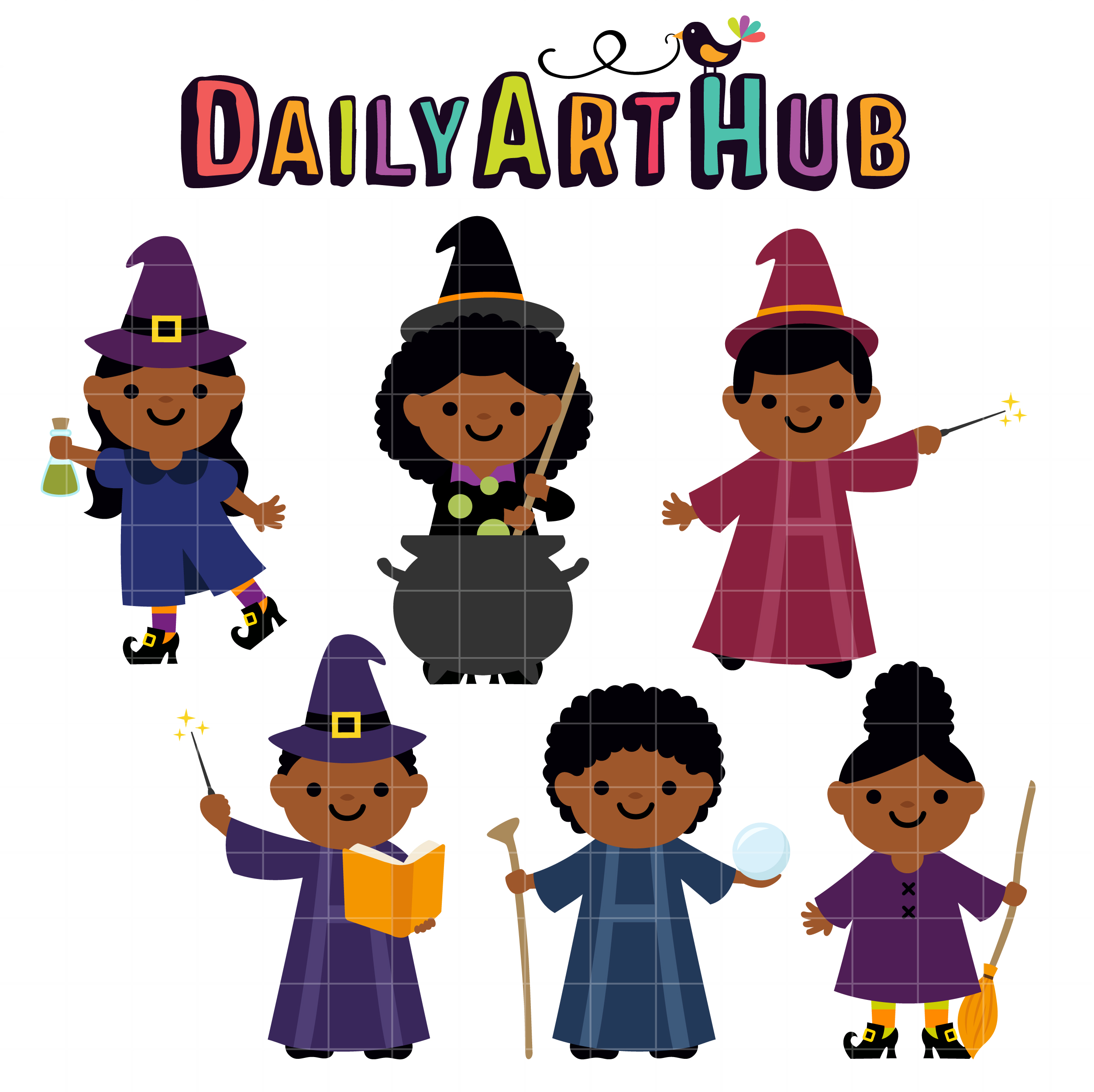 Witches and Wizards Clip Art Set – Daily Art Hub – Free Clip Art Everyday