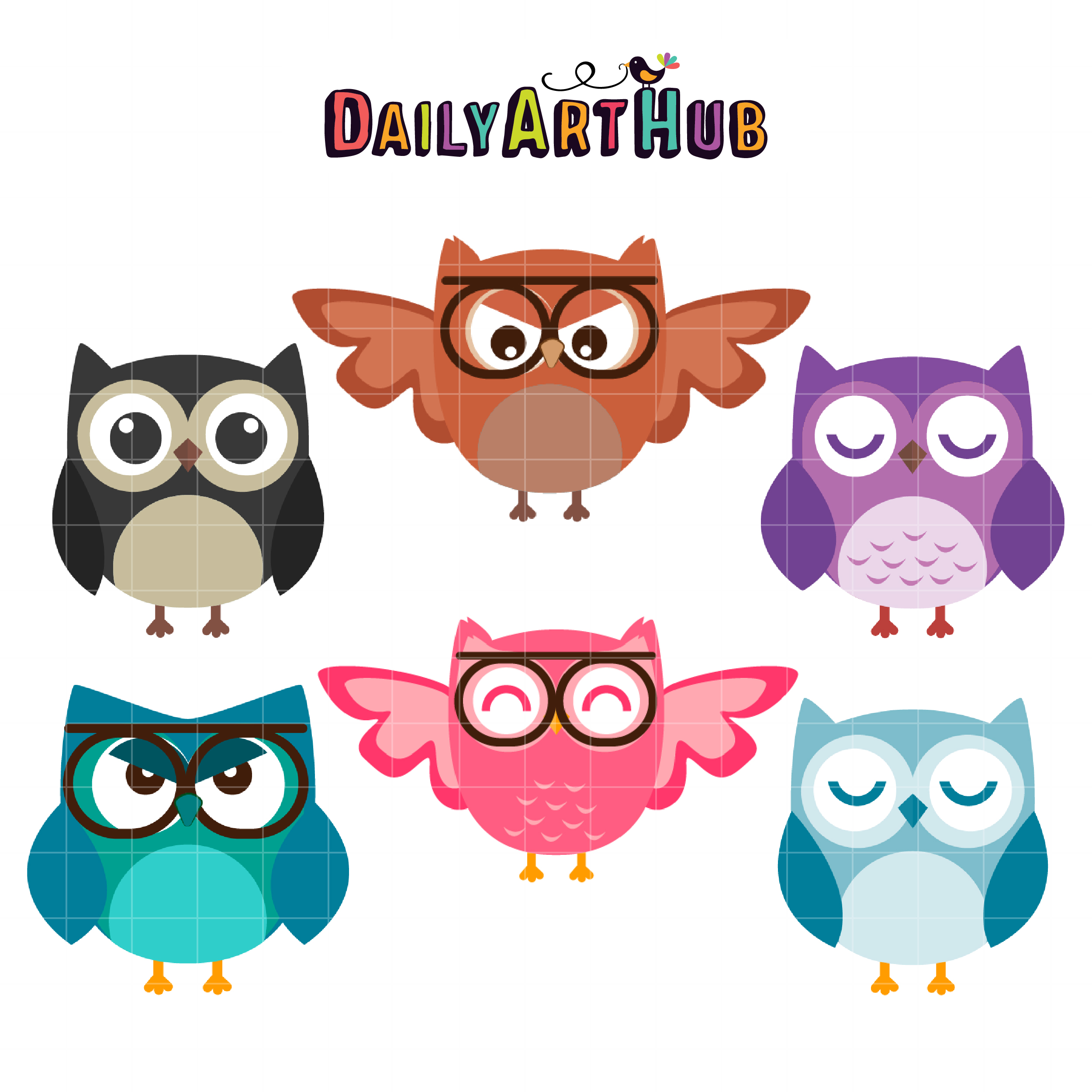 Lovely Owls Clip Art Set – Daily Art Hub – Free Clip Art Everyday