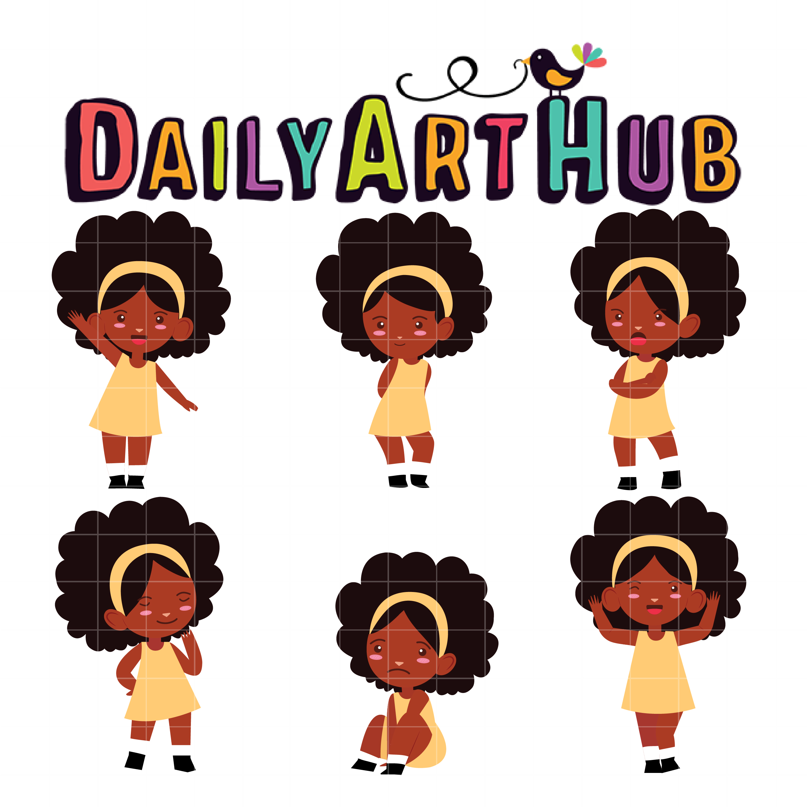 Little Girl Clip Art Set – Daily Art Hub – Free Clip Art Everyday