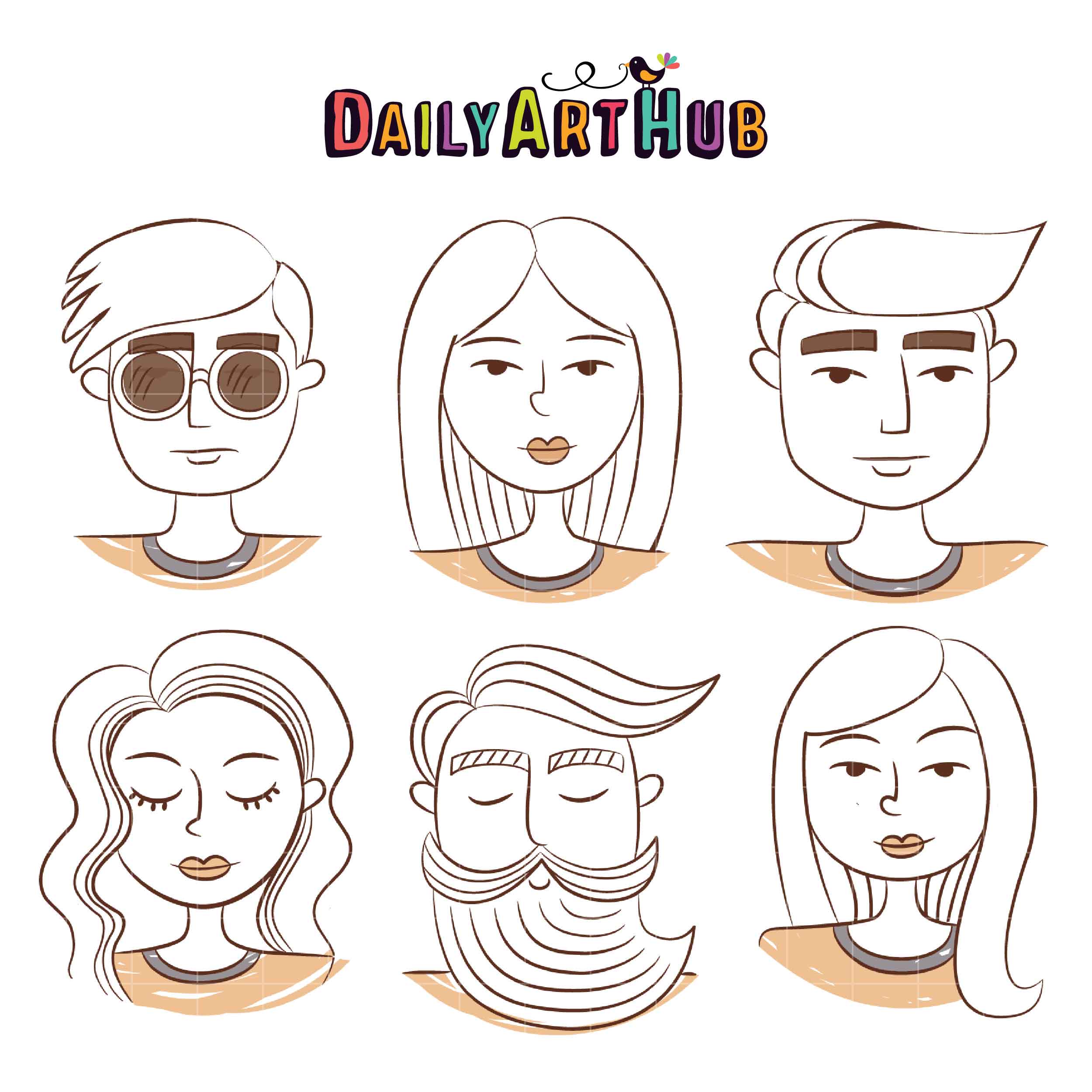Free Clipart Drawings Of People