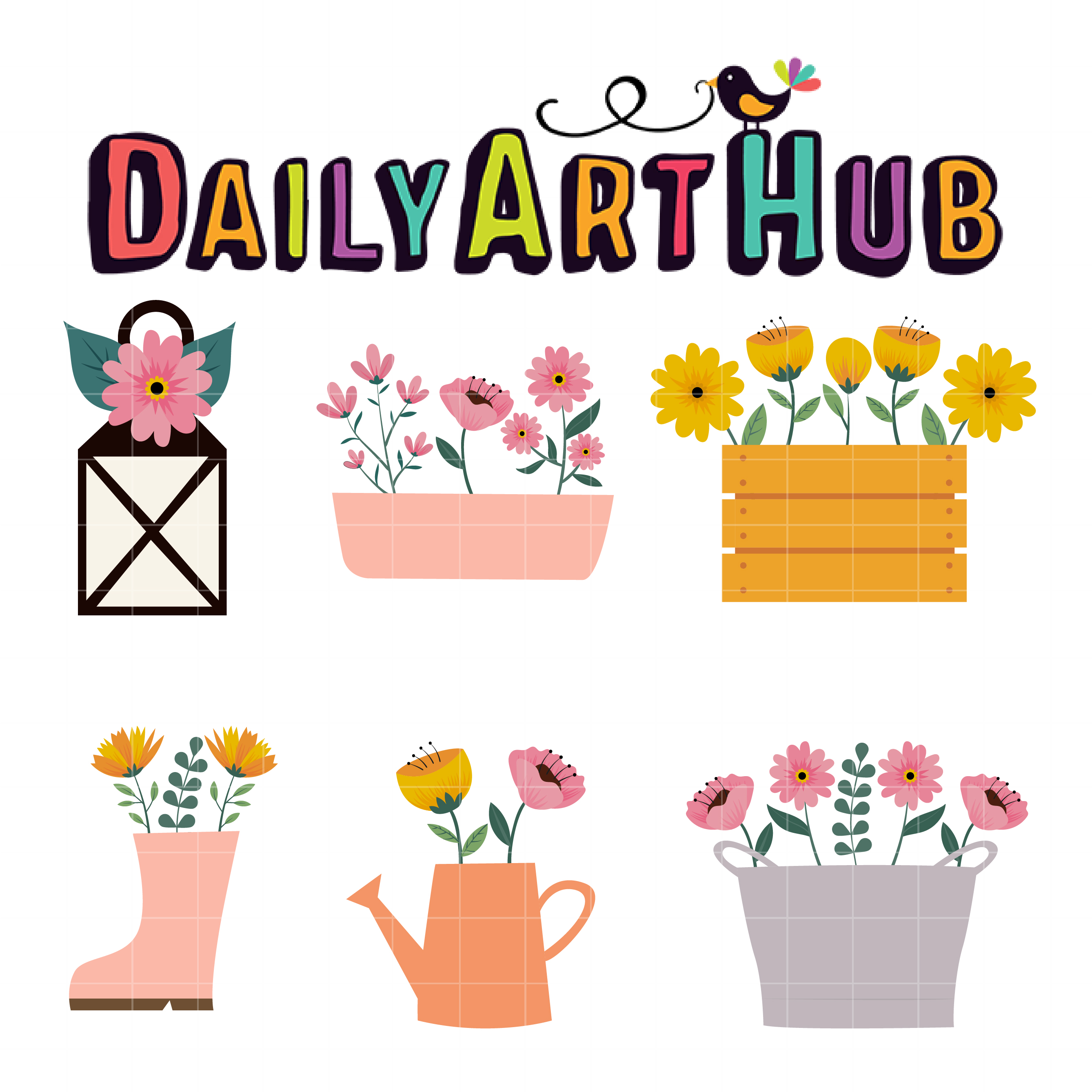 Spring Garden Clip Art Set – Daily Art Hub – Free Clip Art Everyday
