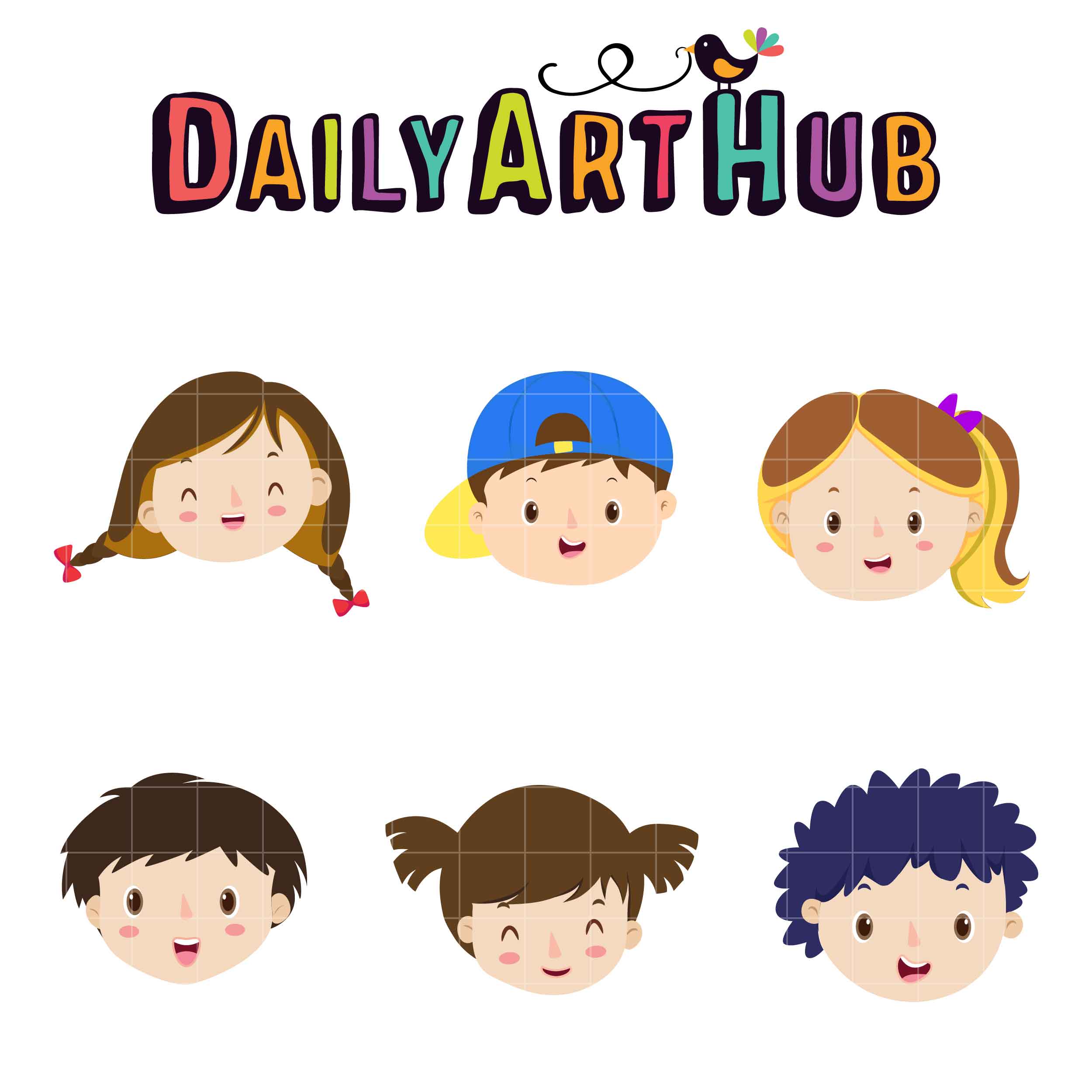 Kawaii Children Clip Art Set – Daily Art Hub – Free Clip Art Everyday