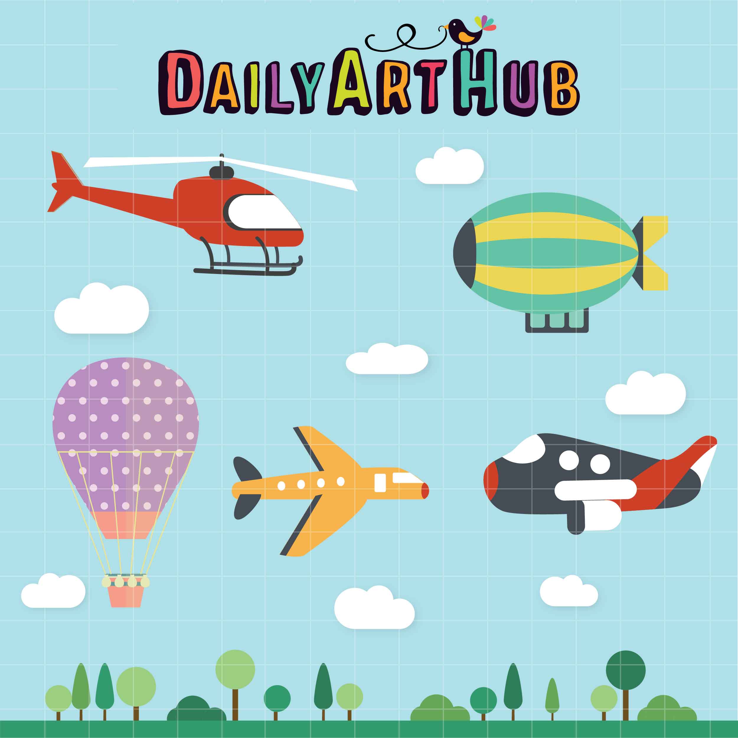 Air Transport Clip Art Set – Daily Art Hub – Free Clip Art Everyday