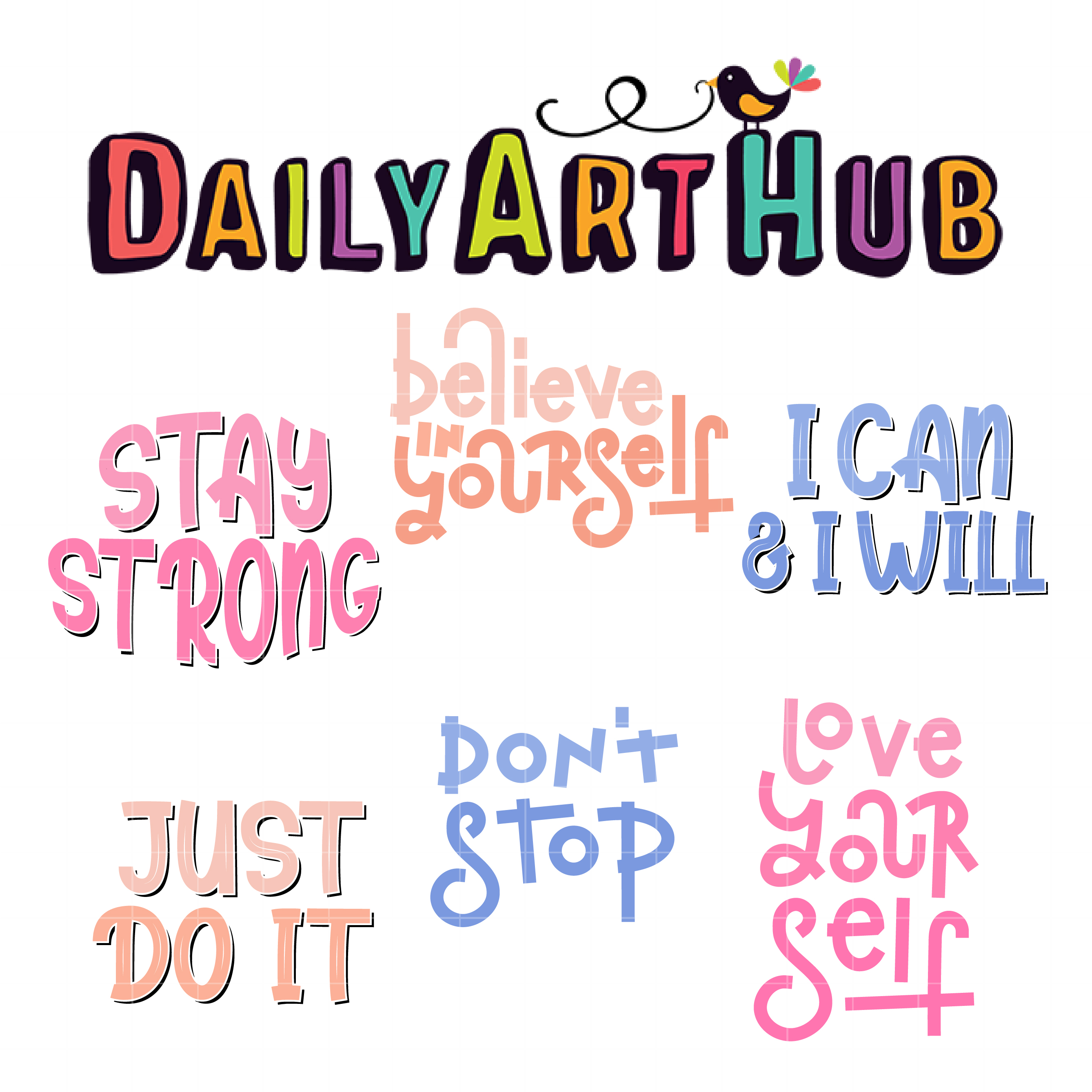 Affirmation Words – Daily Art Hub – Free Clip Art Everyday