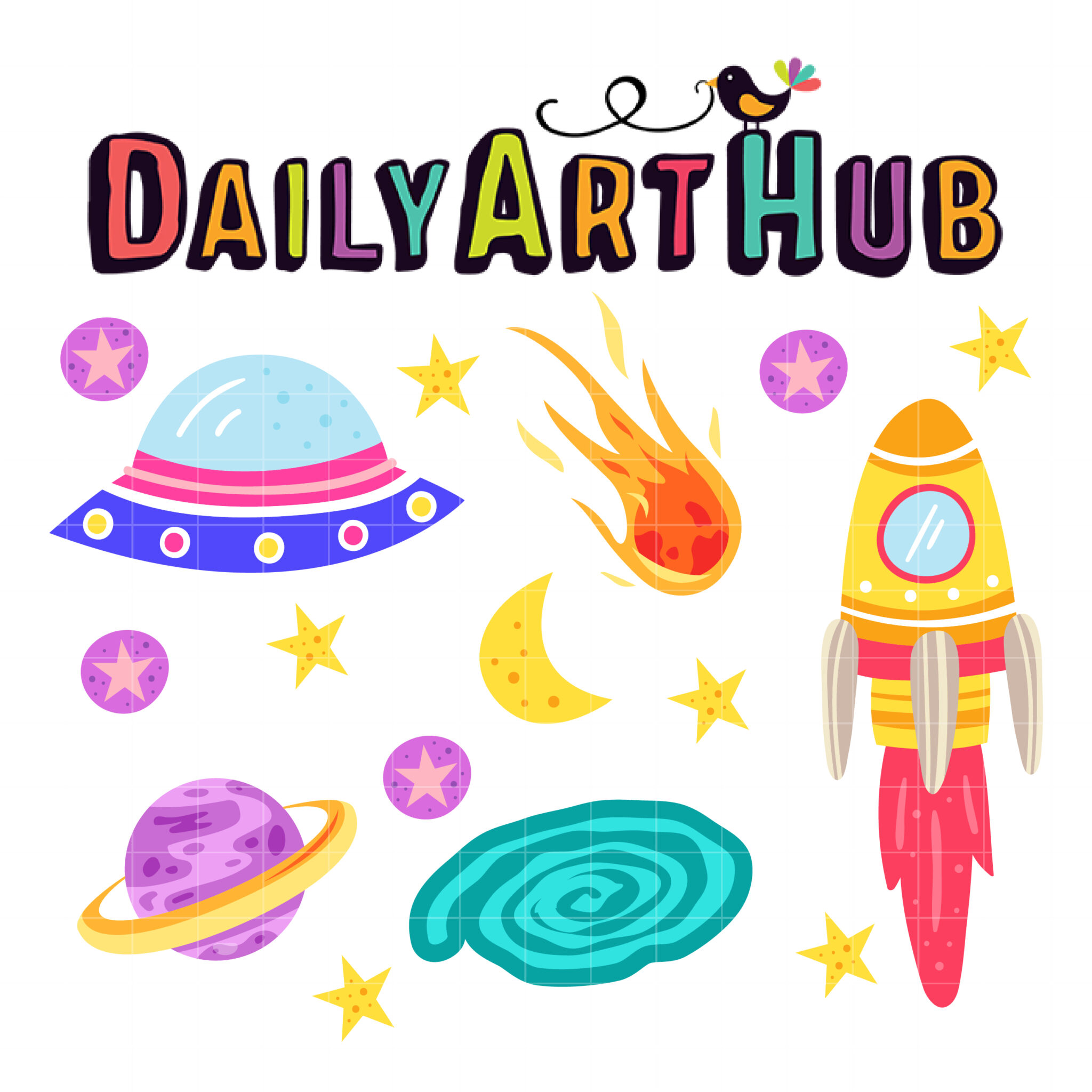 Outer Space Elements Clip Art Set Daily Art Hub Graphics Outer Space Elements Clip Art Set Daily Art Hub Graphics