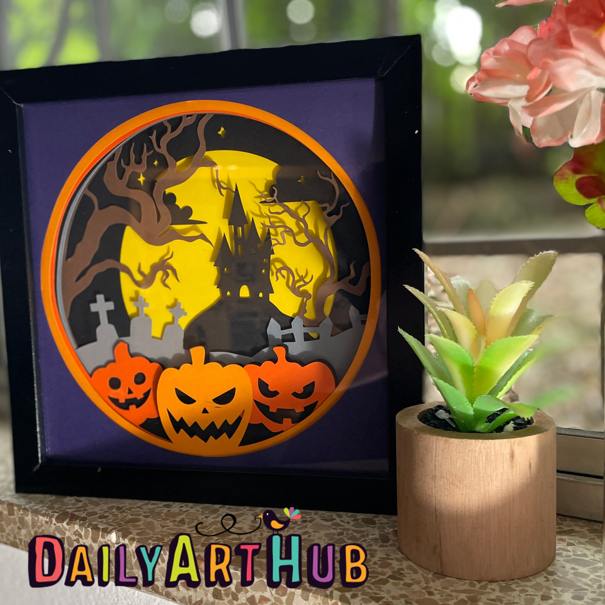 Halloween Spooky Scene Shadowbox Files for Cricut and Cutting Machine ...