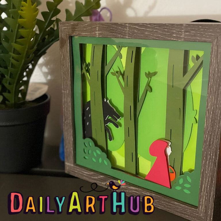 Little Red Riding Hood Shadowbox Files for Cricut and Cutting Machine ...
