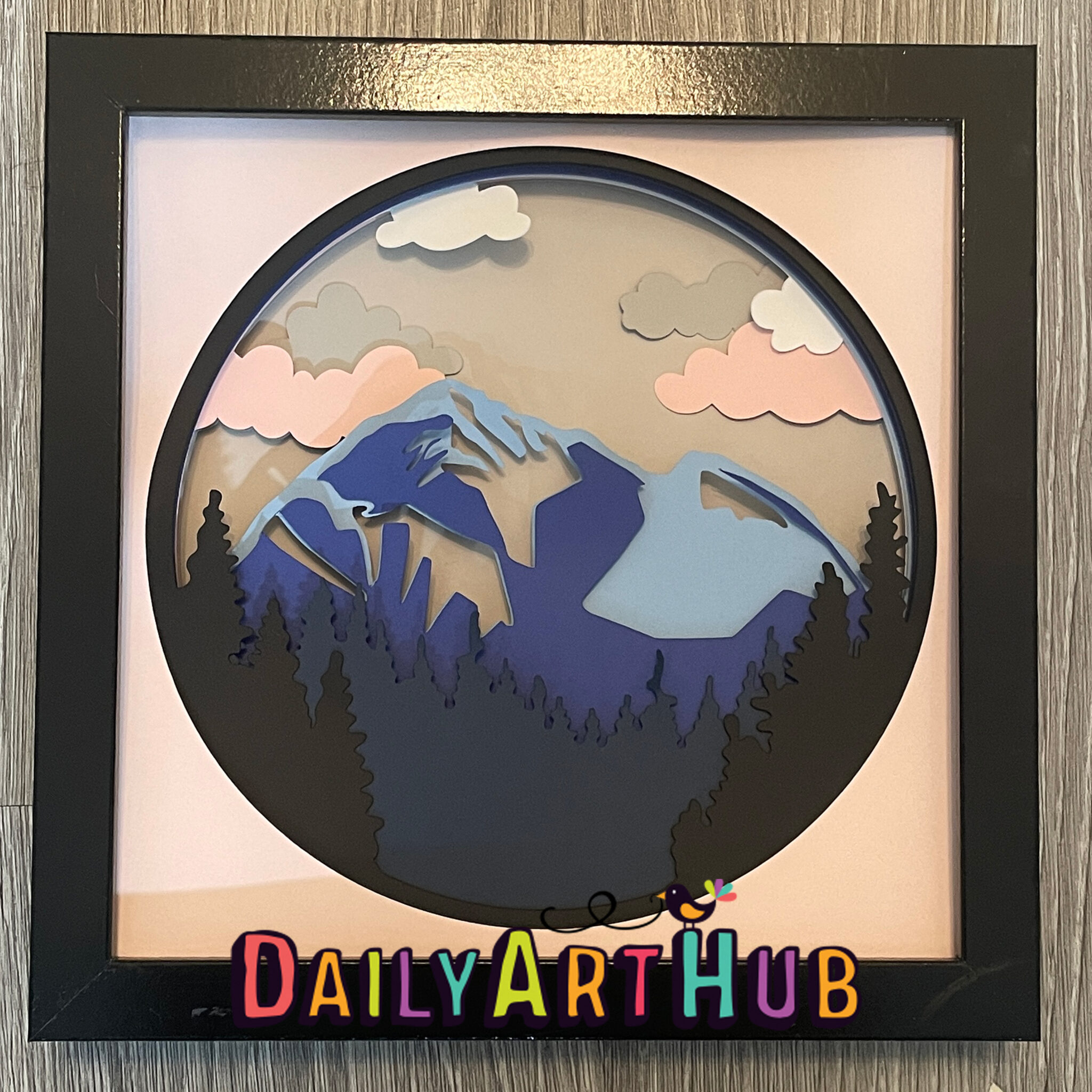 Mountain Scene Shadowbox Files for Cricut and Cutting Machine – Daily ...